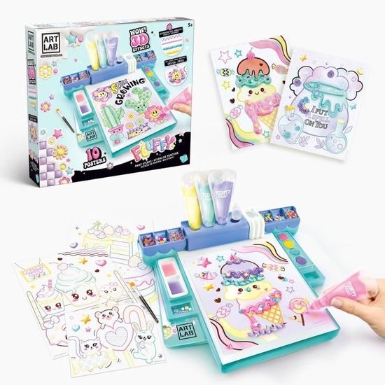 Canal Toys - Art Lab - Studio de Peinture Fluffy Paint - ART 017 - Cdiscount Jeux - Jouets