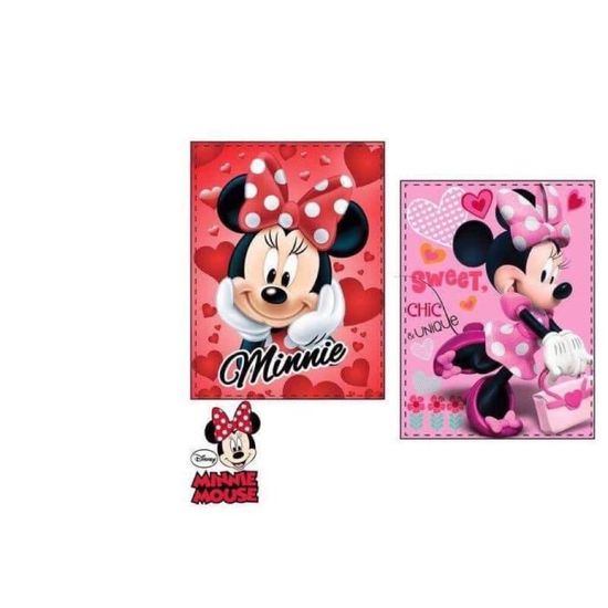 Plaid Disney MINNIE MOUSE pour les Enfants en Rose - 90 x 120 cm ...