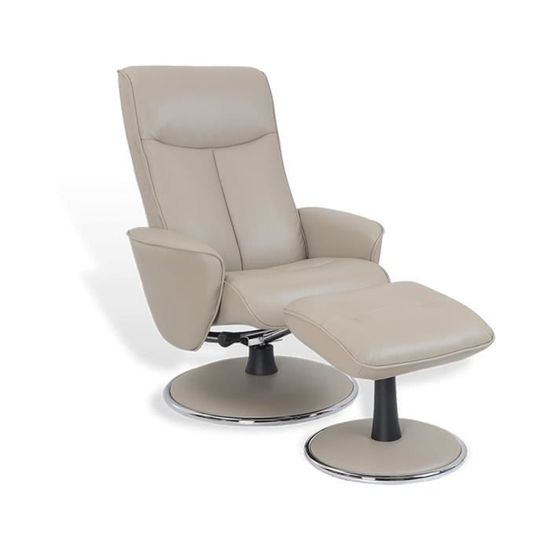 Fauteuil de Relaxation Manuel My New Design - Nephos - Cuir Gris ...