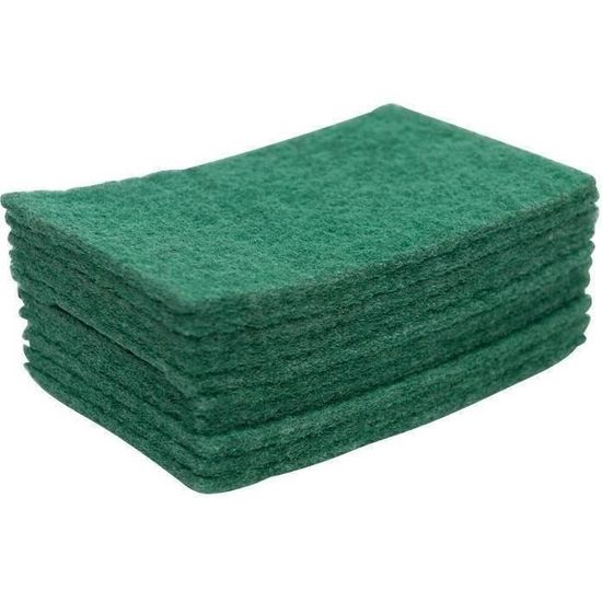Tampon abrasif vert professionnel grand modèle x10 - Cdiscount Au quotidien