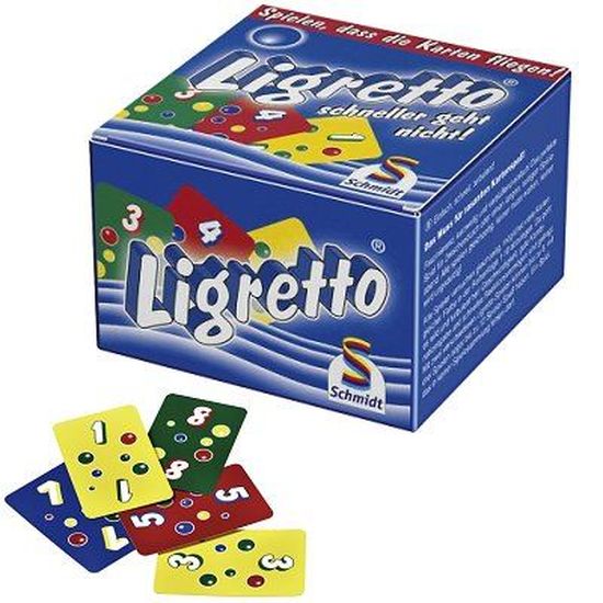 Jeu de carte Ligretto - Bleu - SCHMIDT - Pour enfants à partir de 8 ans - Jeu de société rapide ...