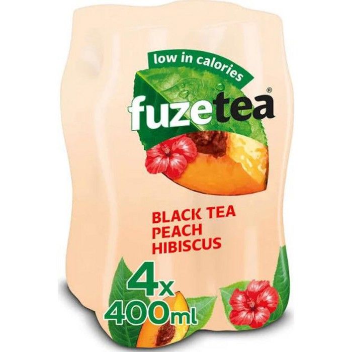 FUZE TEA PECHE HIBISCUS 400ml (pack de 4) - Cdiscount Au quotidien