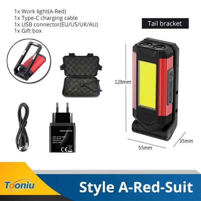 A-Rouge-Costume--Projecteur Led Multifonction Rechargeable Par Usb ...