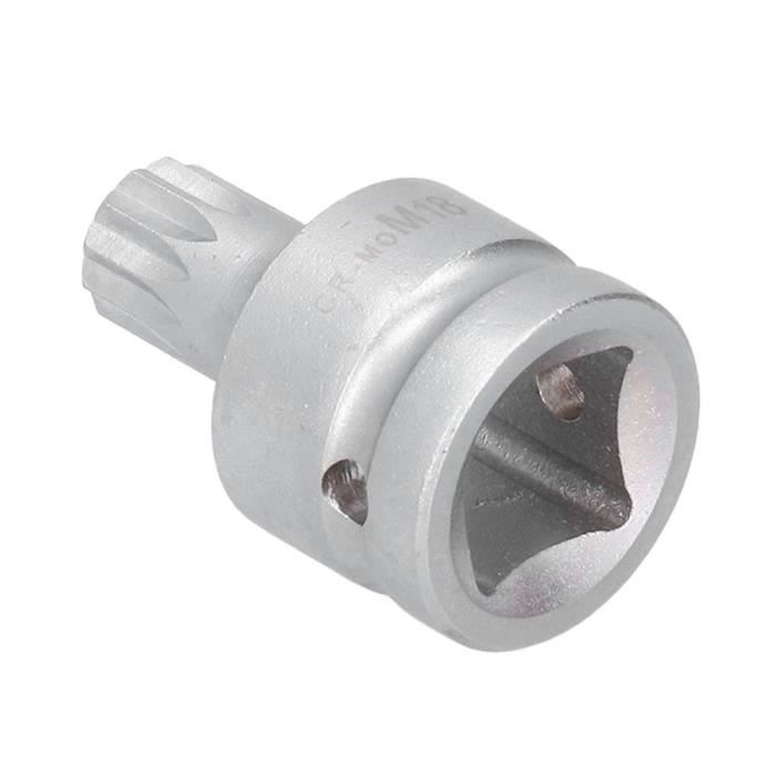 3/4in 20mm M18 Spline Bit Socket Triple Square Metal Sliver ...
