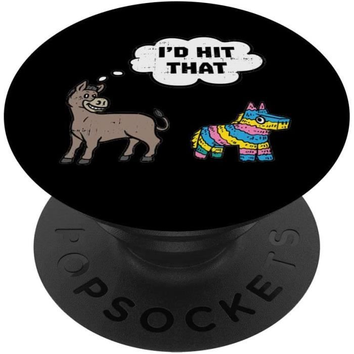 Donkey Id Hit That Pinata Funny Cinco De Mayo Mexican PopSockets ...