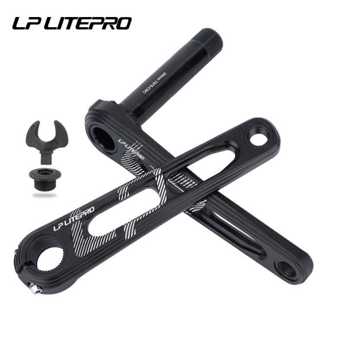 Manivelle noire - LP Litepro Pédalier de vélo pliant en alliage ...