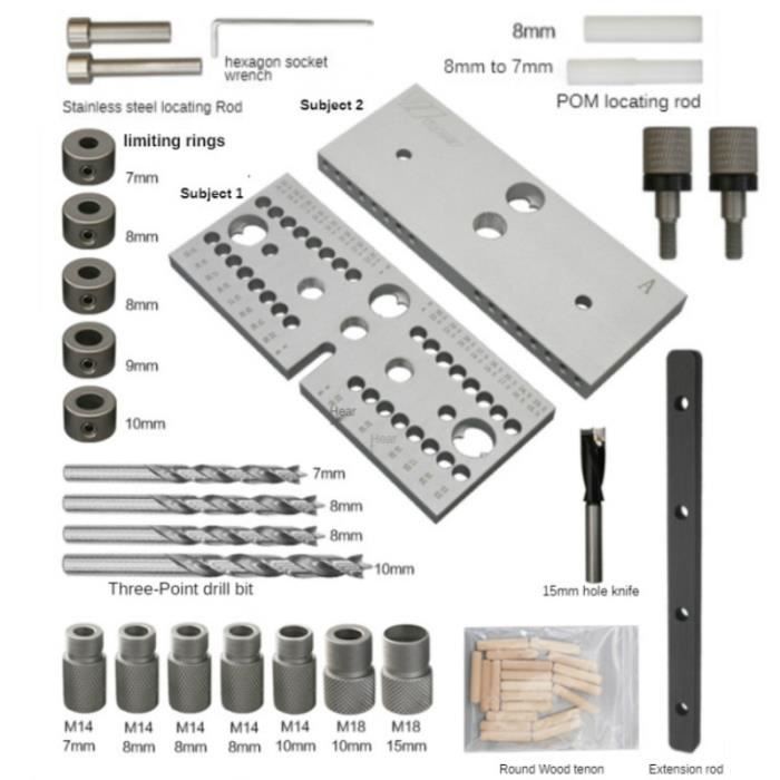 Enclume,Kit de gabarit de cheville de travail de calcul,guide de ...