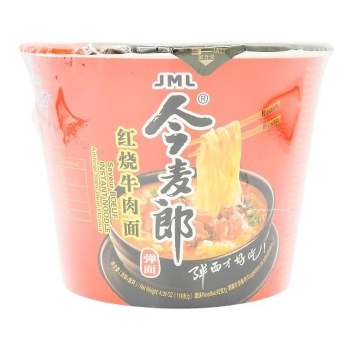 JML - Lot 2x Nouilles instantanées saveur bœuf - 12 bols 116g - Carton 1,39kg - Cdiscount ...