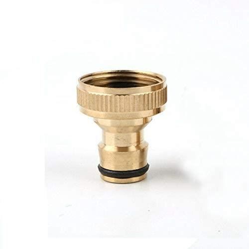 SENRISE Lot de 2 raccords de tuyau d'arrosage en laiton fileté pour robinet de machine à laver ...