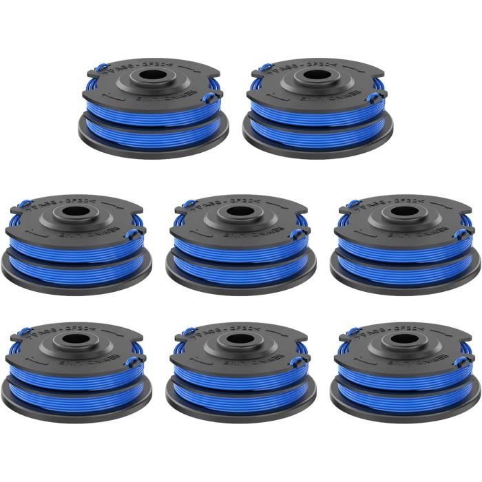 Lot de 8 bobines de rechange pour débroussailleuse - Bobine de fil de 8,3 m - Bobine de fil de 1 ...