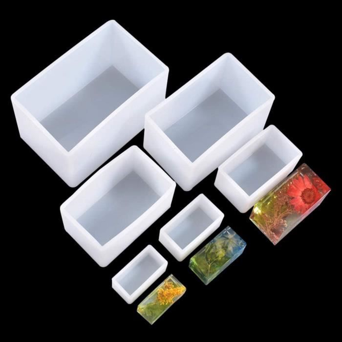 Moule en silicone époxy - Rolin Roly - 6PCS - Cuboïde - Flexible ...