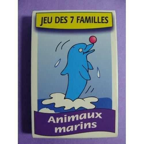 Jeu de 7 familles "Animaux marins" (42 cartes) A386 - Cdiscount Jeux ...