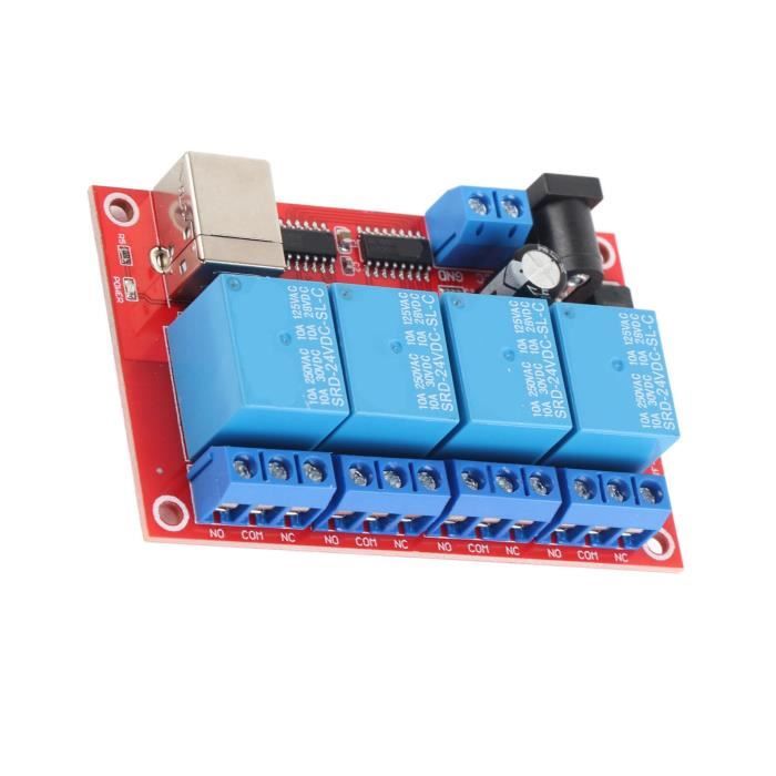 Cikonielf Module de relais (24v)Module Relais USB Fonction Déportée ... Cikonielf Module de relais (24v)Module Relais USB Fonction Déportée ...