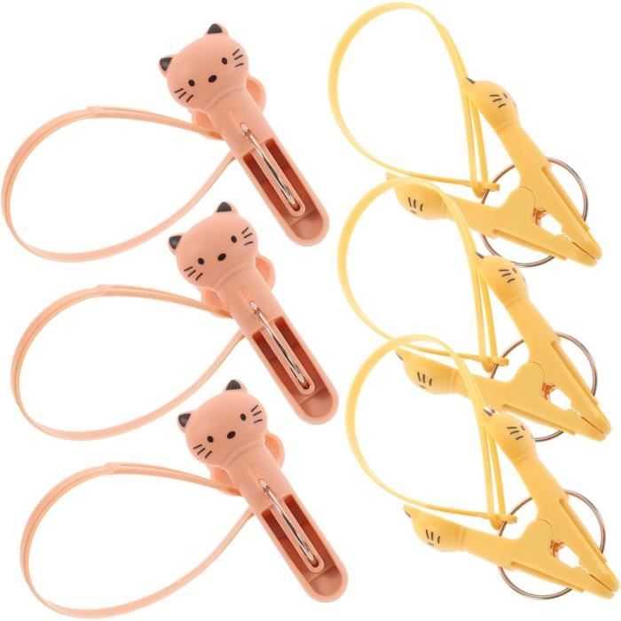 Didiseaon 6 Pièces Pince À Corde Pinces À Linge Clips De Cintre Agrafes ...
