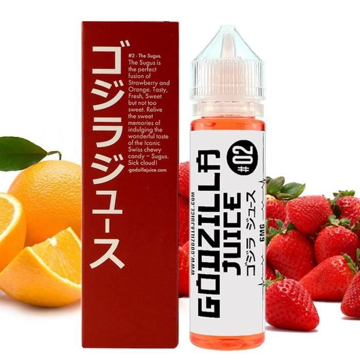 Pack 2 E-Liquides The Sugus Godzilla Juice de Fcukin Flava 0mg 60ml ...