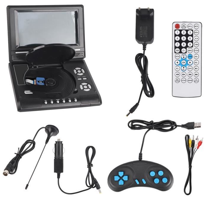 Lecteur DVD mobile Lecteur DVD Portable 7 Pouces, écran Rechargeable ...