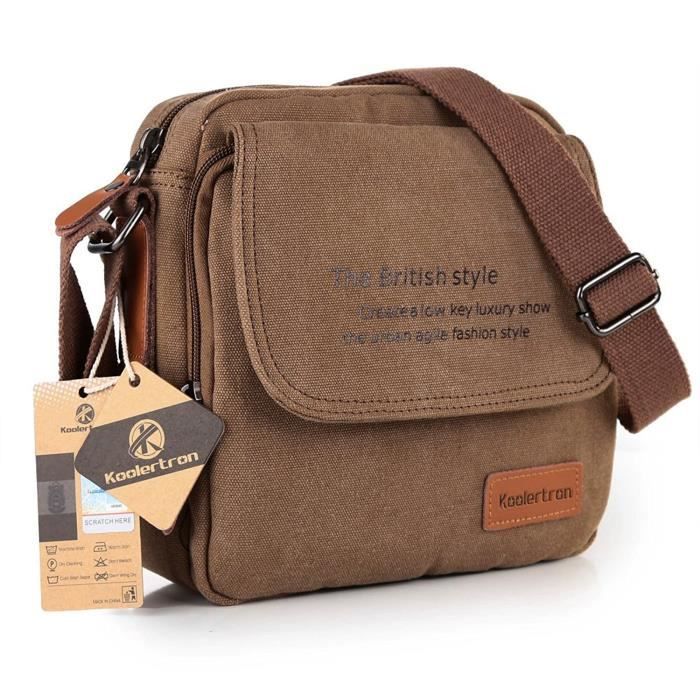 Koolertron Sac Bandoulière En Toile Homme Chaussures Et Sacs