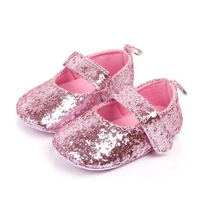 BABIES-Chaussures de berceau à semelle souple pour toute-petite fille ...