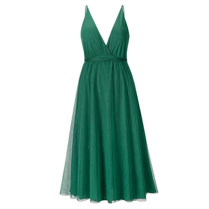 ROBE Summer New Sling dress sexy maille robe fluide robe de demoiselle ...