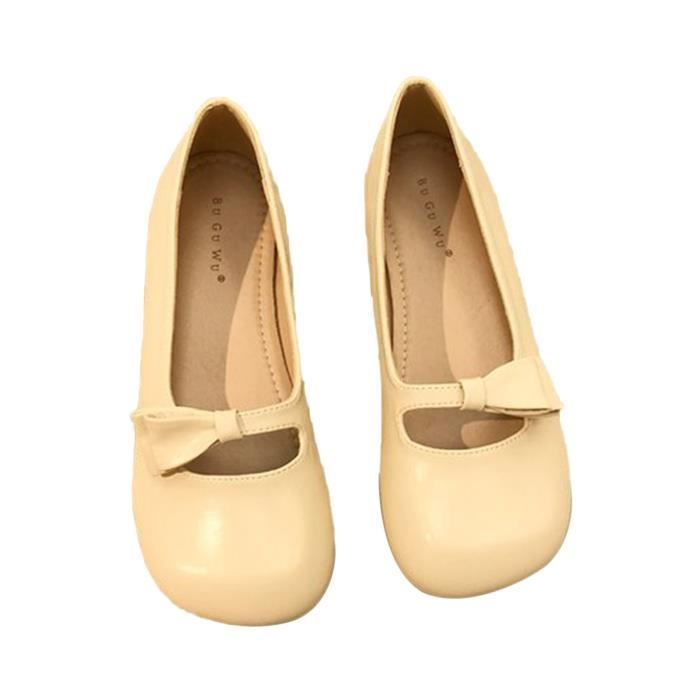 Dilwe Chaussures plates pour femme Chaussures plates à nœud pour femmes ...