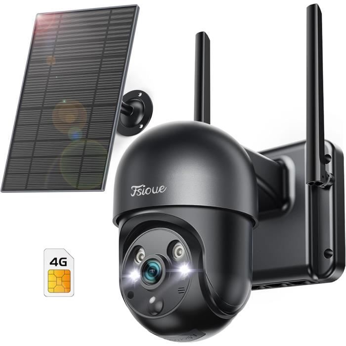 3G-4G Lte Caméra De Surveillance Sans Fil Solaire, 4Mp Camera Exterieur ...