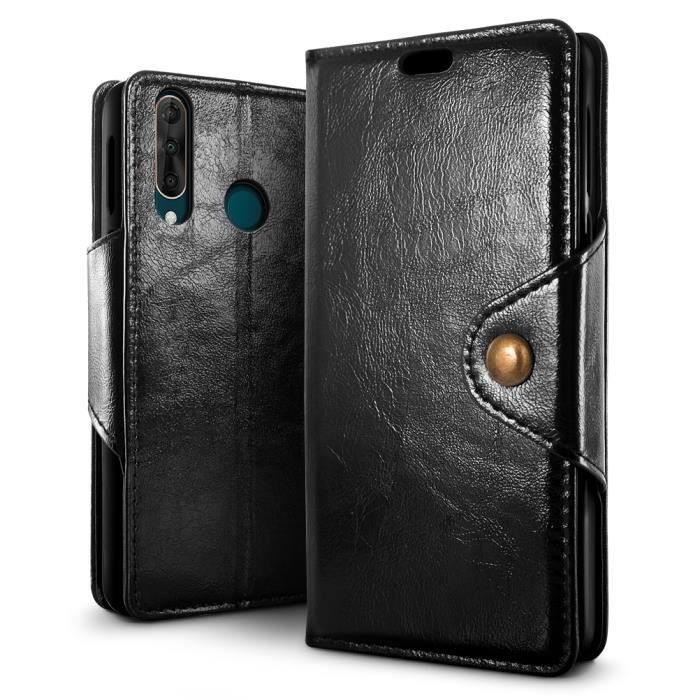 SLEO Housse Etui Coque-Wiko View 3 Pro-Housse Etui Coque-noir ...