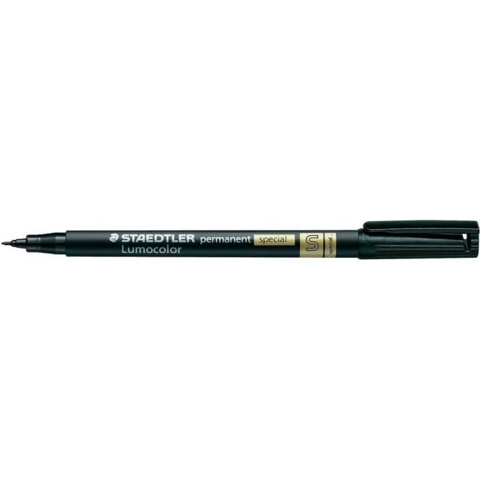 Feutre permanent - STAEDTLER - Lumocolor S - Noir - Pointe fine 0,4 mm ...