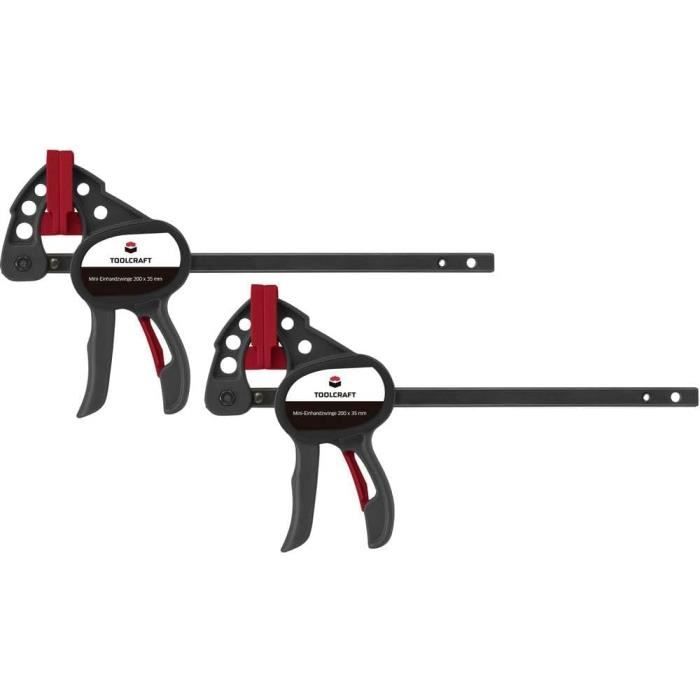 Mini-Serre-Joint À Une Main 100 X 35 Mm Lot De 2 1669393 Envergure Max ...