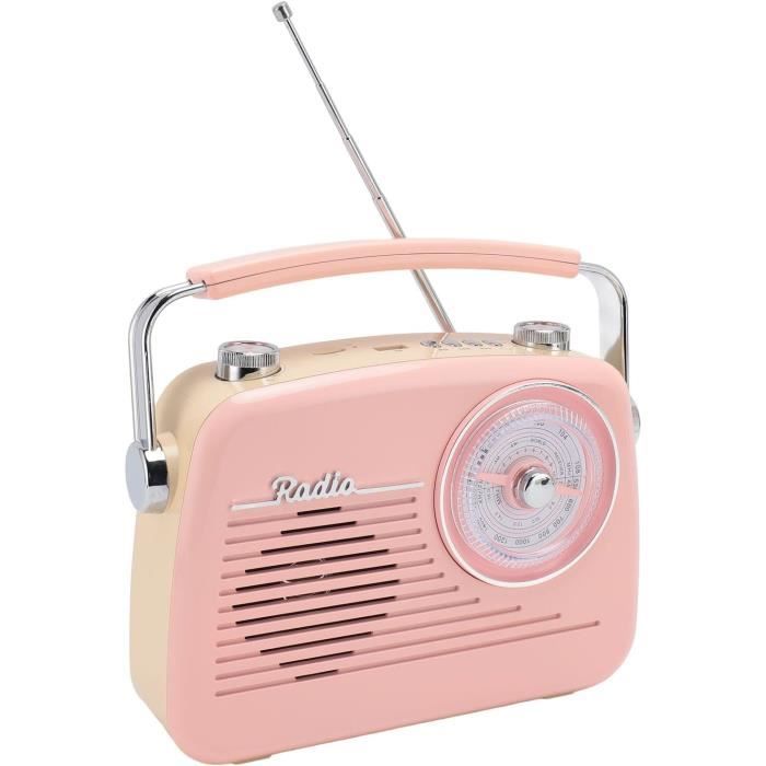 Radio Portable Rétro, Radio Am Fm Avec Bluetooth, Radio À Ondes Courtes ...