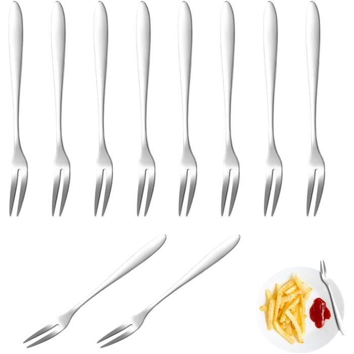 Lot de 10 fourchettes à fruits en acier inoxydable 304 – Mini ...
