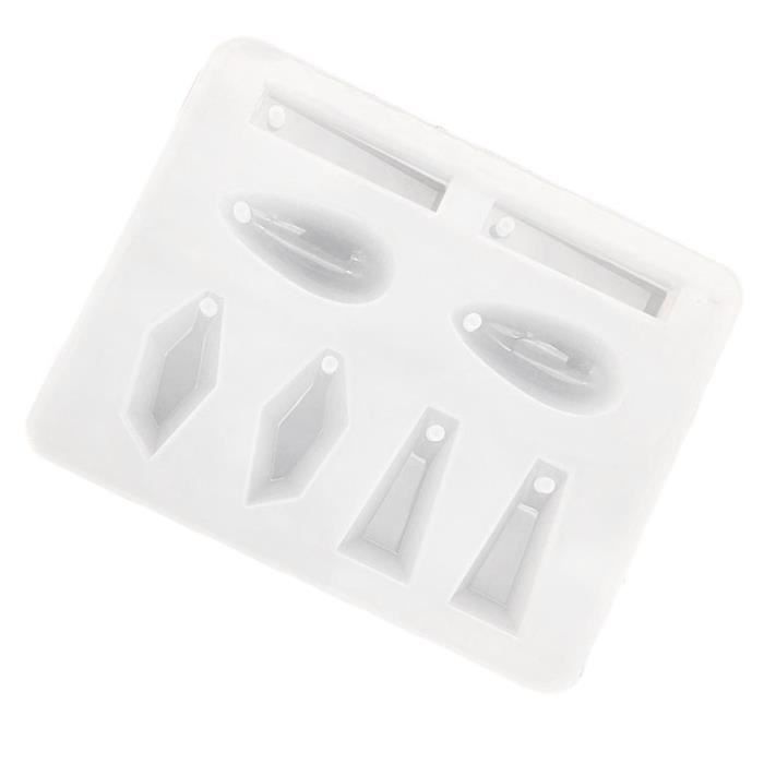 Moule Silicone Forme Géométrique pour Bijoux DIY / Cabochon / Pâte à ...