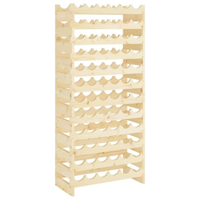 RHO - Casiers à bouteilles - Casier à vin 65x29x134 cm Bois de pin ...