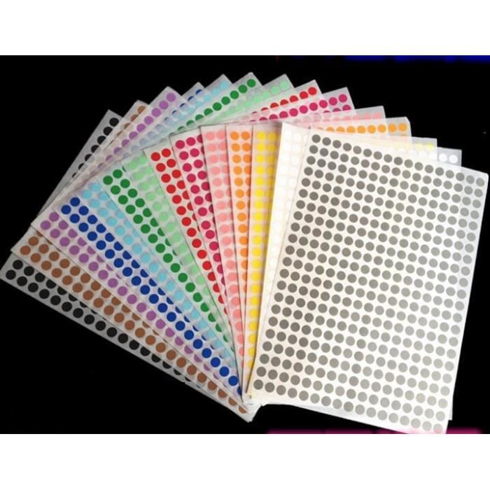 32mm mix color -Autocollant à points auto adhésifs, étiquette ronde de ...