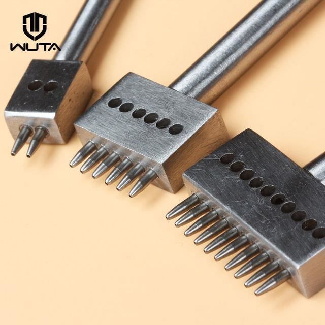 POINCON,8mm 2 prong 1pcs--poinçon rond pour l'artisanat du cuir, rangée ...
