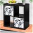 Cube de rangement 'Bambou' gris blanc - 31x31 cm [Q4501] - Cdiscount Maison