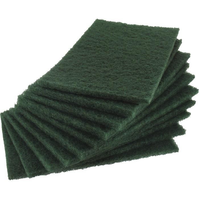 Tampon abrasif vert professionnel grand modèle x10 - Cdiscount Au quotidien