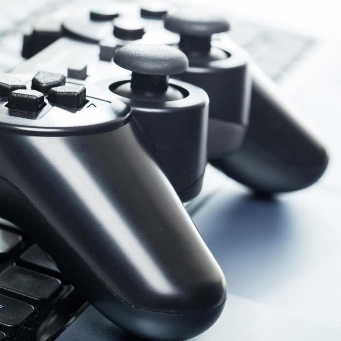 Manette Pc Ps3, Joystick, Jeux, Câbles, Boutons Avant Turbo À Double ...