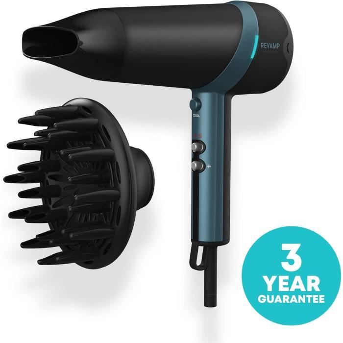 Revamp Progloss 3800 Sèche-Cheveux Quai-Ionique Léger avec Embout ...
