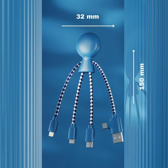 Câble Multi USB Mr Bio 4 en 1 - Câble USB Durable - Chargeur Universel ...