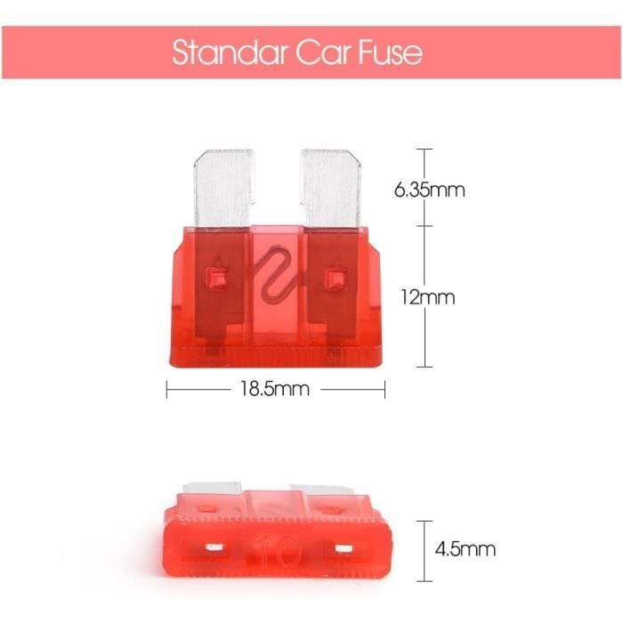 150 Pcs Voiture Standard Fusibles Assortiment Lame Fusible 2a 3a 5a 7