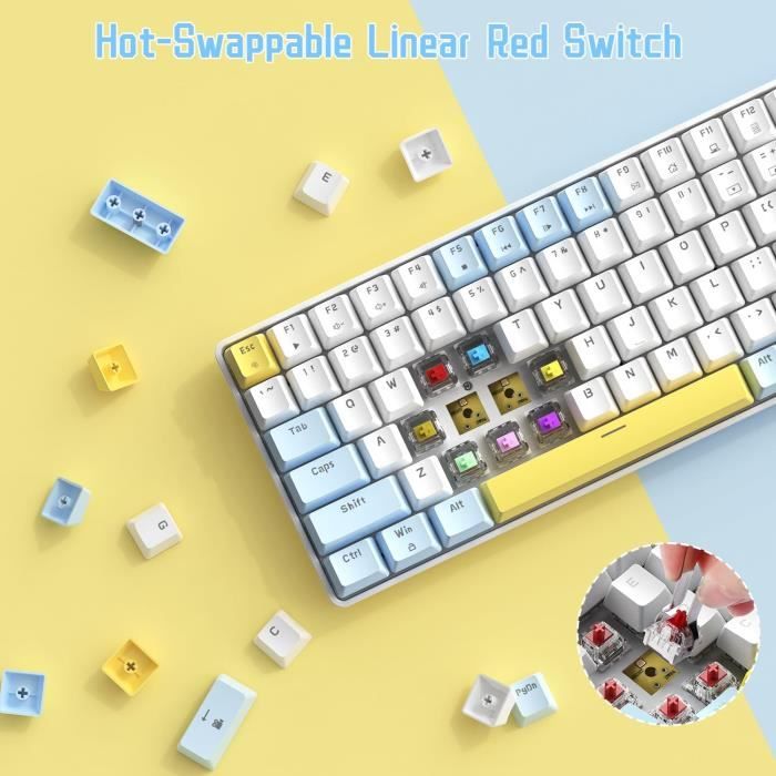 Clavier De Jeu Mécanique Échangeable À Chaud,Clavier Compact Portable ...