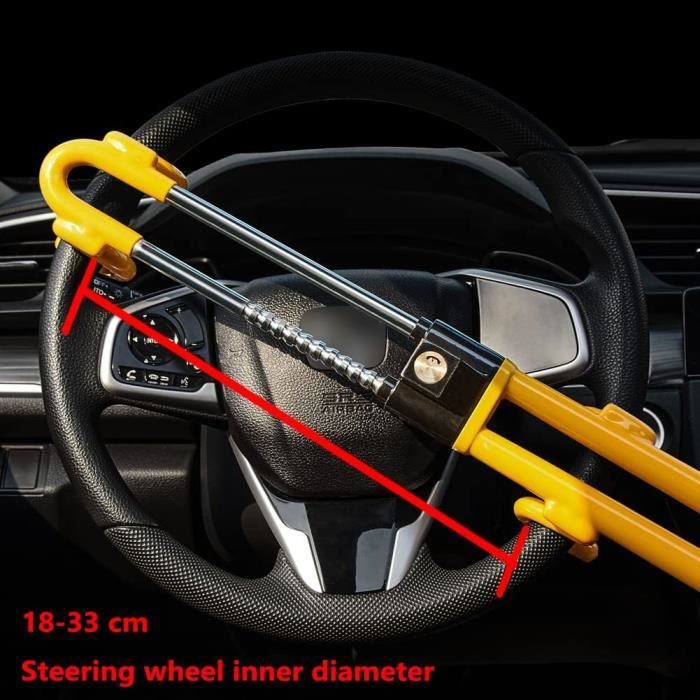 Antivols Auto, Barre Blocage Volant Robuste Avec Clés, Carlock Antivol ...
