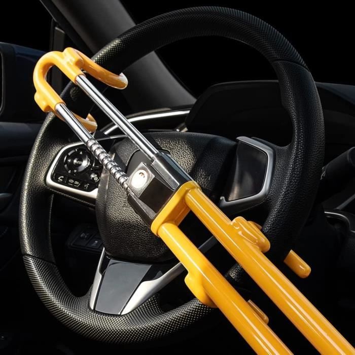 Antivols Auto, Barre Blocage Volant Robuste Avec Clés, Carlock Antivol ...