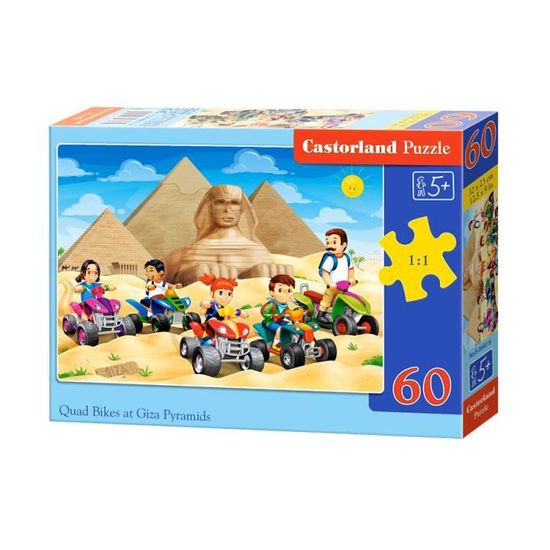 Castorland Quad Bikes at Giza Pyramids 60 pcs, Jigsaw puzzle, Dessins ...