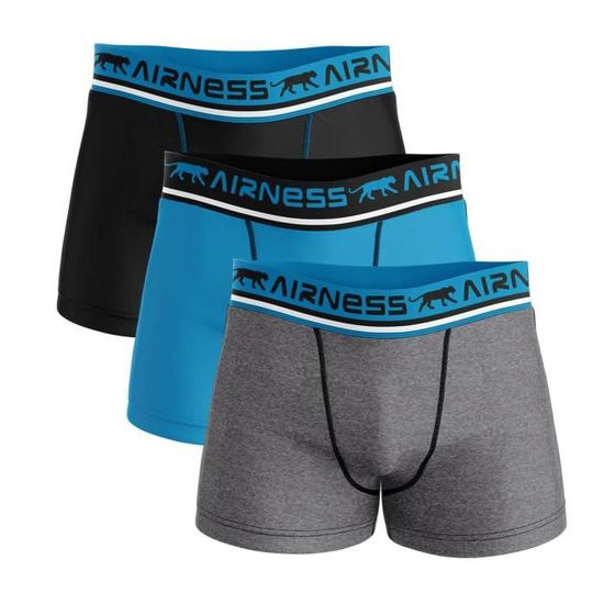 LOT DE 3 BOXERS HOMME AIRNESS CASCADE SPORT Multicouleur - Cdiscount ...