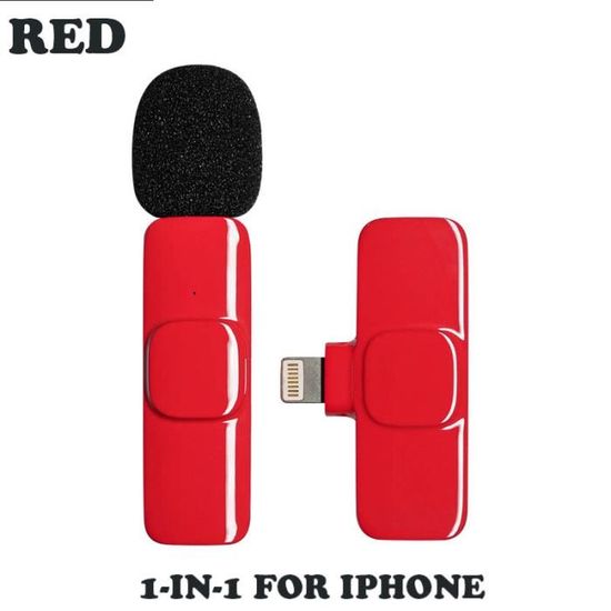 ZUIDID-Microphone sans fil pour téléphone portable,Mini micro Lavalier ...