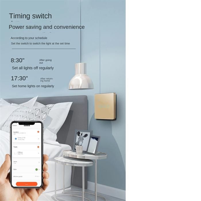 Tuya Wifi Interrupteur Intelligent Interrupteur Tactile Simple Zéro