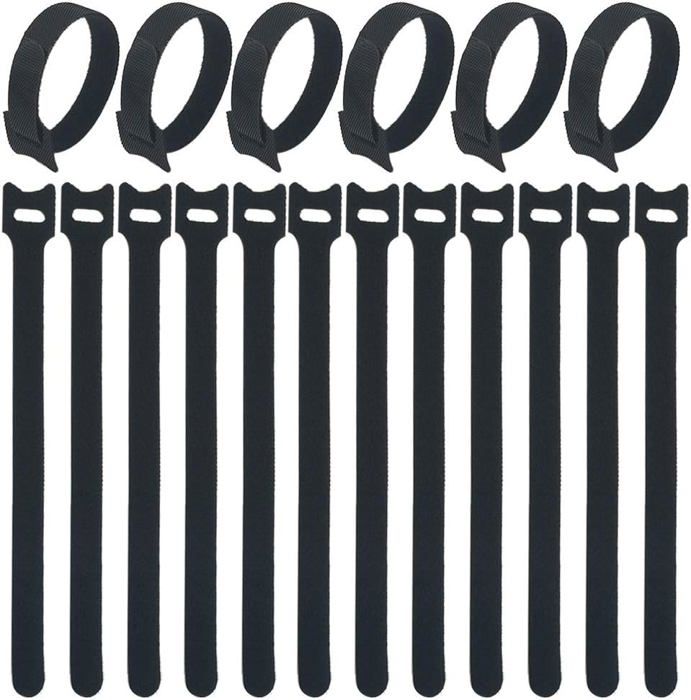 PUERHUACI Attache Cable,100 Pièces Serre Cable Sangle Rangement Cable Serres-Câbles ...