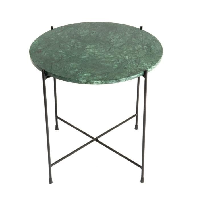 Table basse en marbre vert - Amadeus 50 Vert - Cdiscount Maison