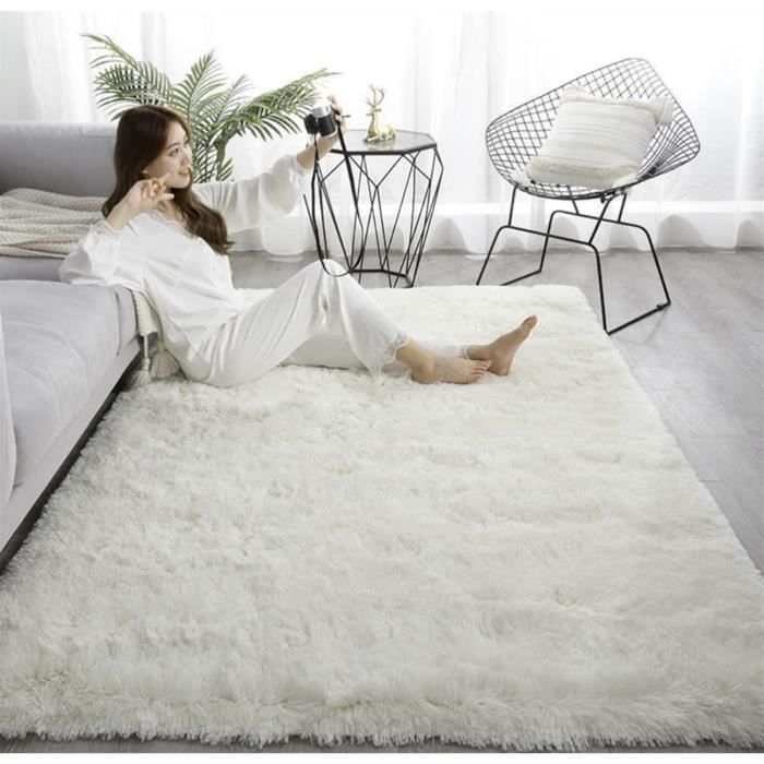 Tapis Doux Salon Tapis Anti Slip Moelleux Chambre Tapis Tapis Shaggy ...